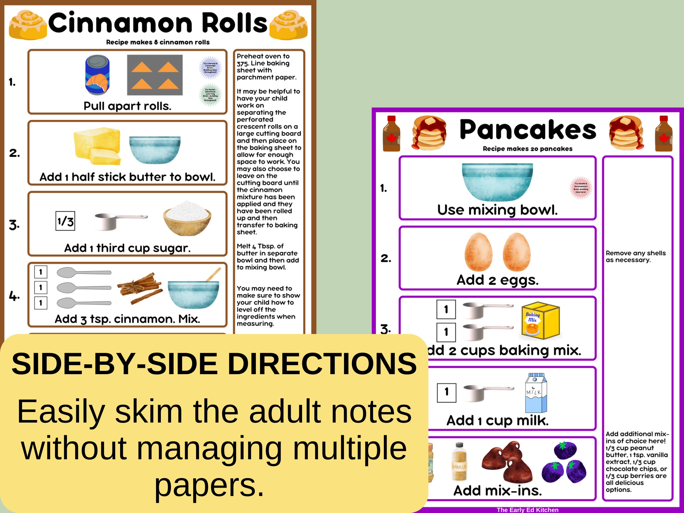 Megabundle Kids Recipe Book, Preschool Cookbook Printable, Birthday ...