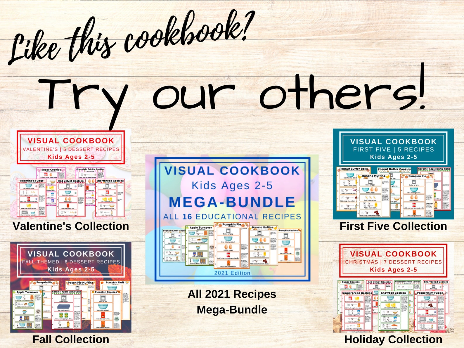 Bundle Kids Recipe Book, Preschool Cookbook Printable, Birthday Gift ...