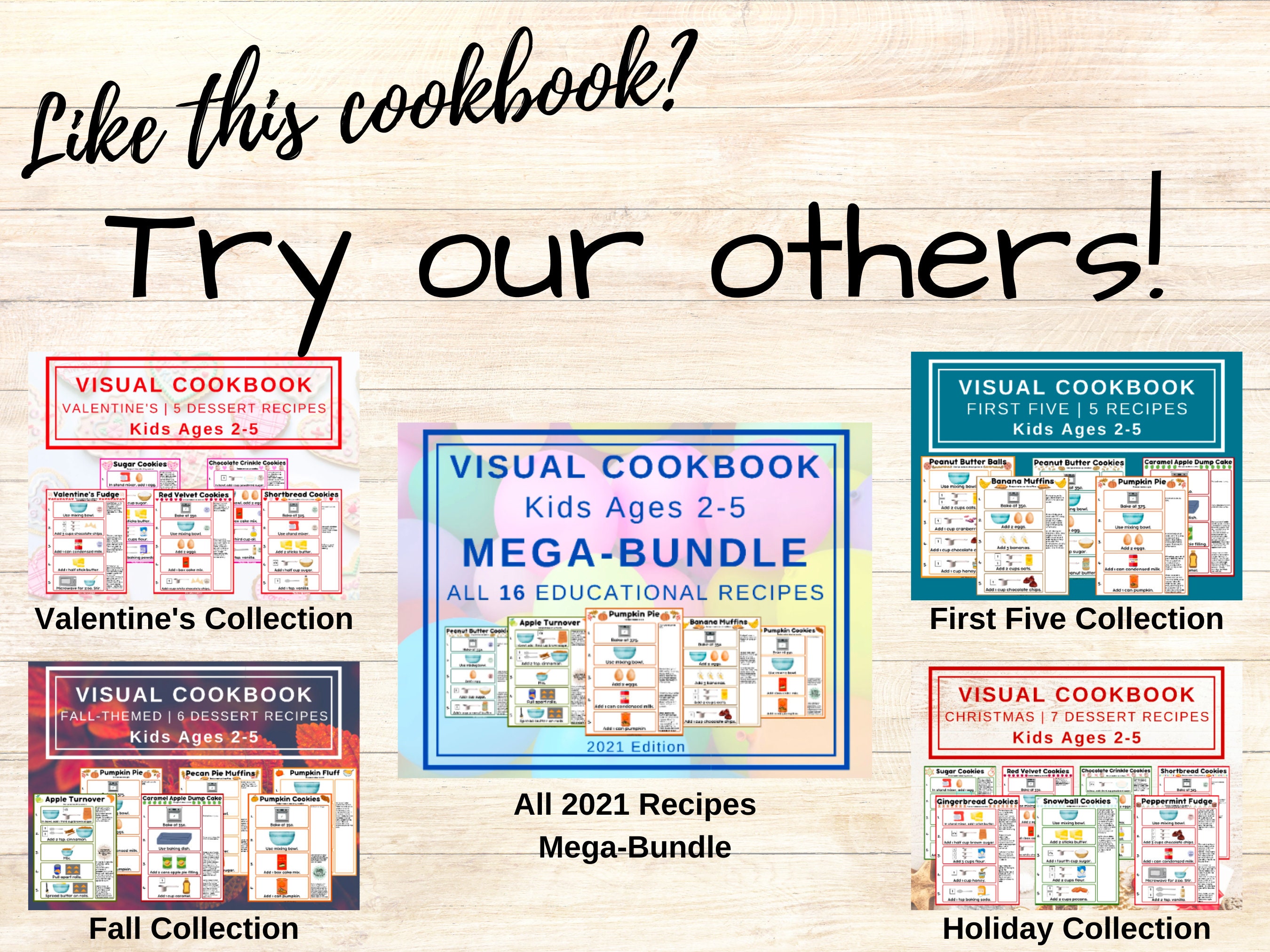 Bundle Kids Recipe Book, Preschool Cookbook Printable, Birthday Gift ...