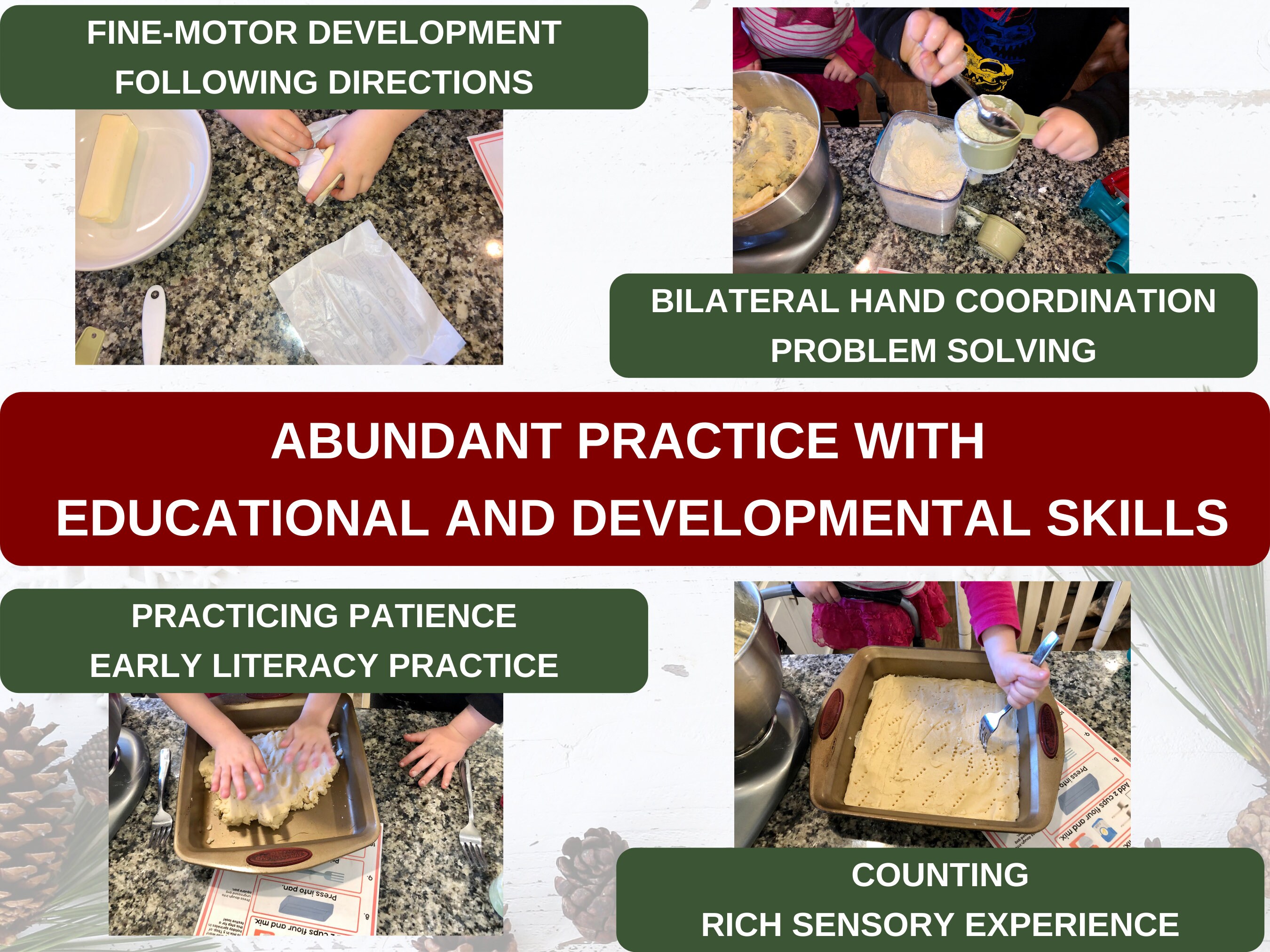 Shortbread Holiday Visual Recipe From Cookbook for Kids, Last Minute ...