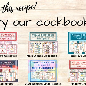 Banana Bread Recipe Card for Kids From Childrens Cookbook, Toddler ...