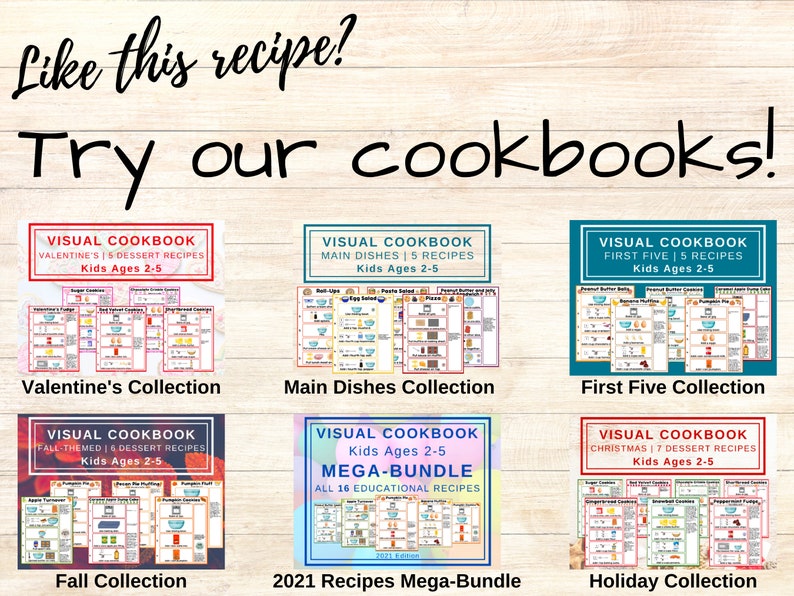 Banana Bread Recipe Card for Kids From Childrens Cookbook, Toddler ...