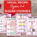 Sugar Cookie Recipe Card for Kids From Childrens Cookbook, Toddler ...