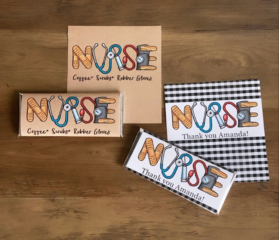 FULLY ASSEMBLED Nurse Chocolate Bar Nurses Day Chocolate - Etsy