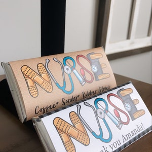 FULLY ASSEMBLED Nurse Chocolate Bar Nurses Day Chocolate - Etsy