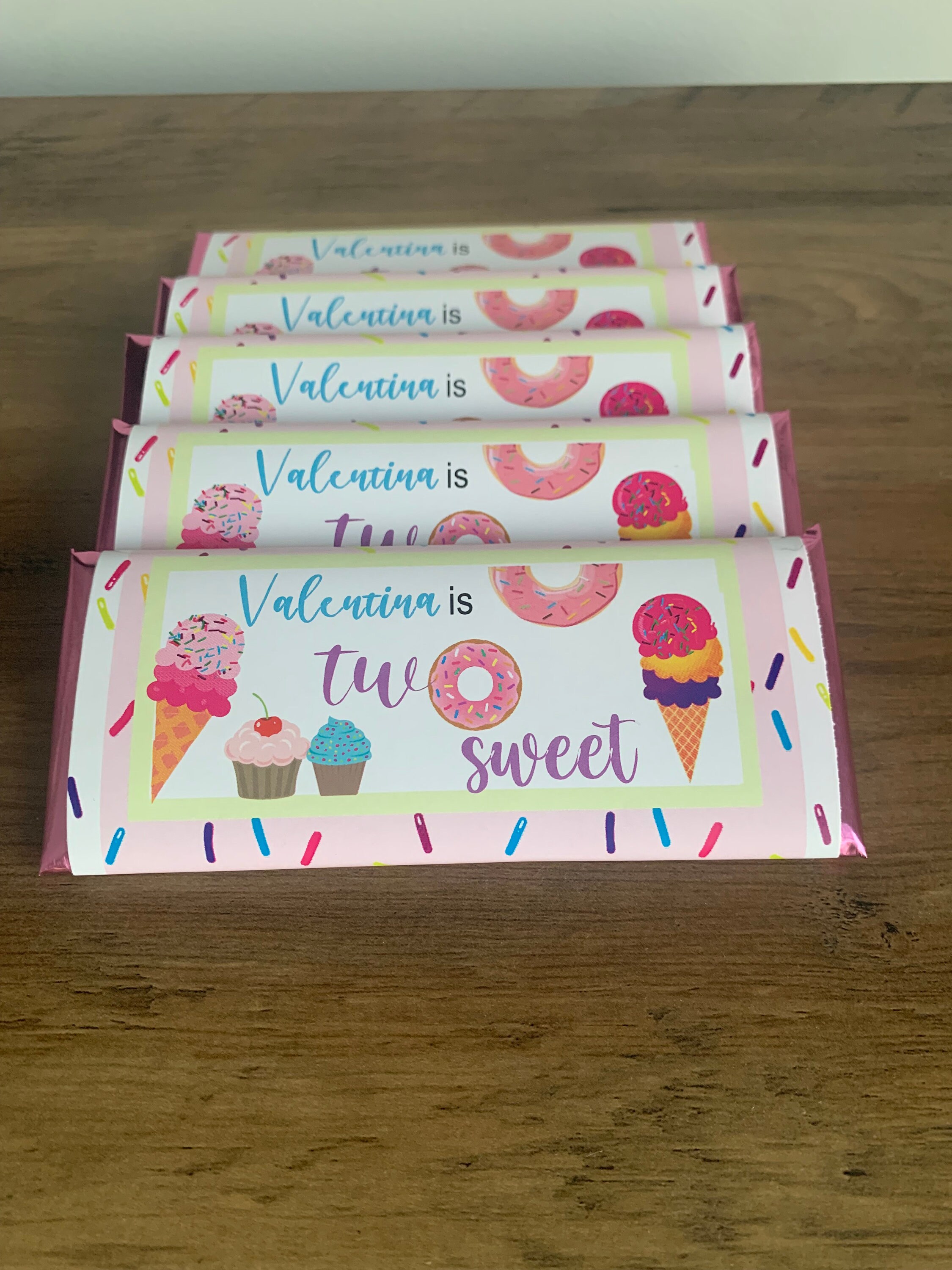 FULLY ASSEMBLED Birthday Chocolate Bar. Two Sweet Themed - Etsy