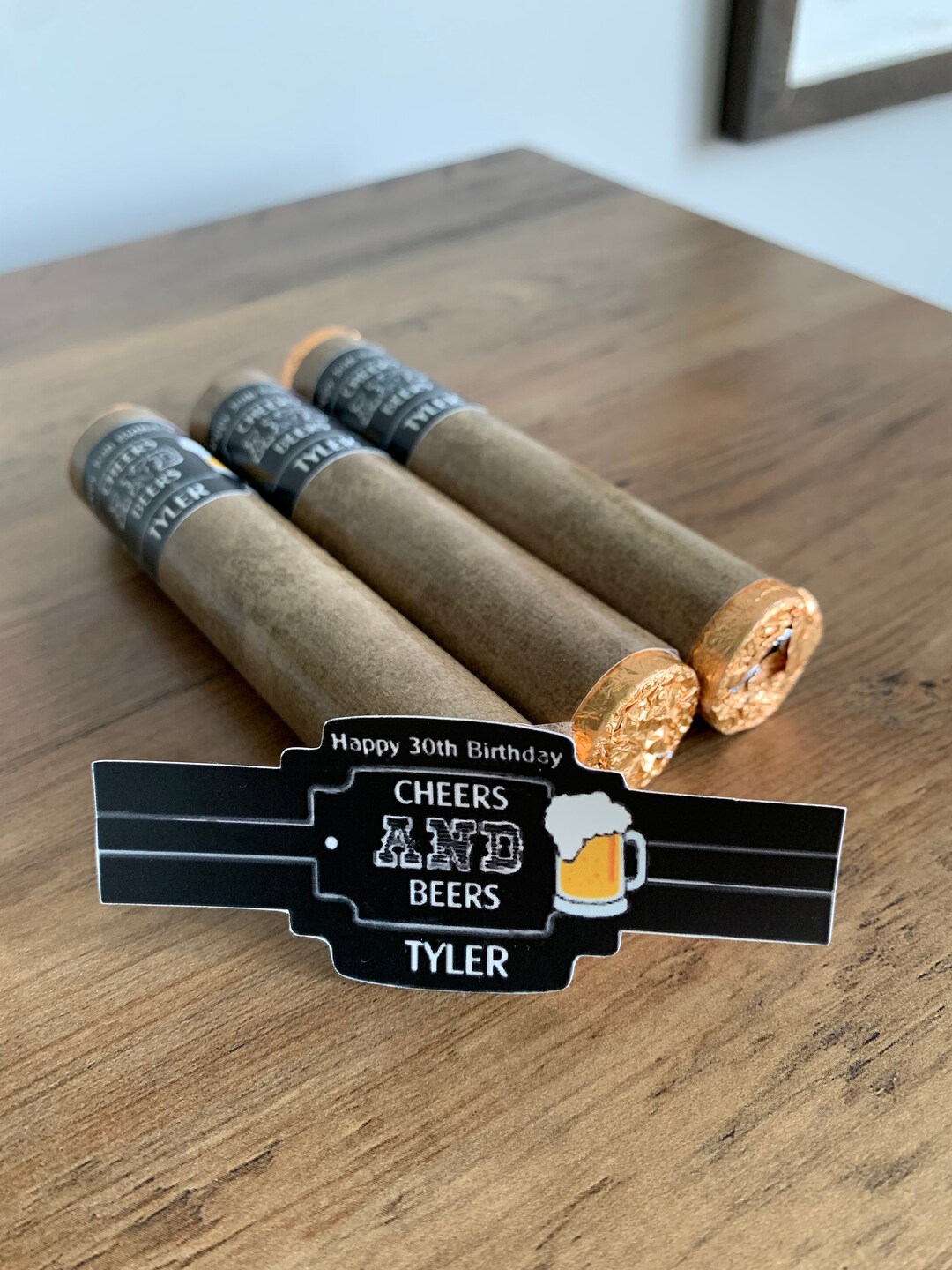 FULLY ASSEMBLED. Chocolate Cigars Party Favors, Birthday Party ...