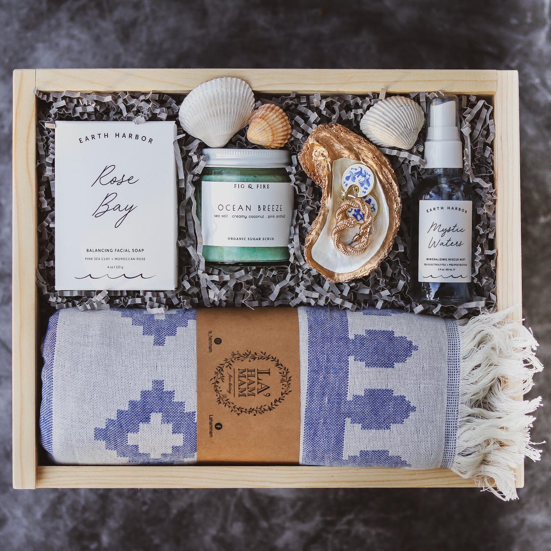 Personalized Sea Themed Gift Box, Beach Lover Gift Box, Ocean Gift Set ...