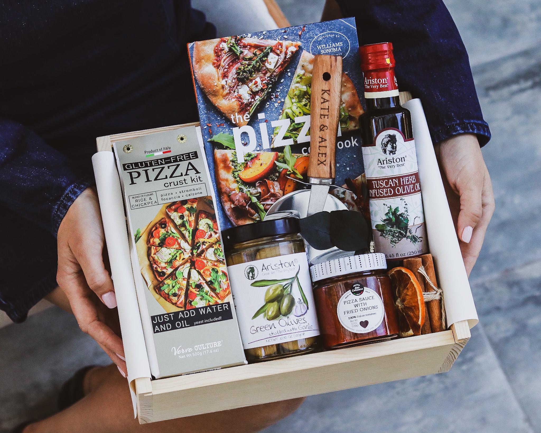 Personalized Pizza Night Gift Box: Pizza Kit, Cookbook, Custom Engraved ...