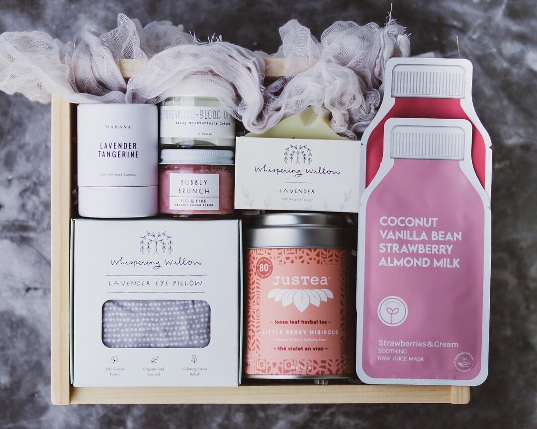 Personalized Spa & Relaxation Gift Box, Luxury Spa Gift Set, Thinking ...