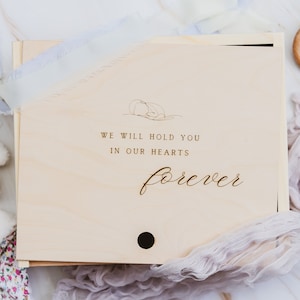 Personalized Baby Loss Memorial Box | Miscarriage Keepsake Box | Angel ...