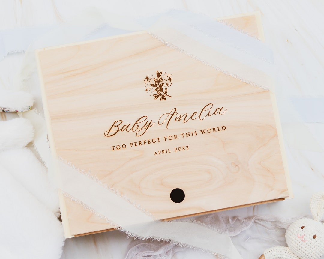 Personalized Baby Loss Memorial Box, Miscarry Box, Angel Baby Keepsake ...