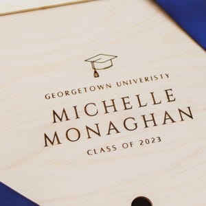Personalized Graduation Keepsake Box, Custom Engraved Wooden Graduation ...