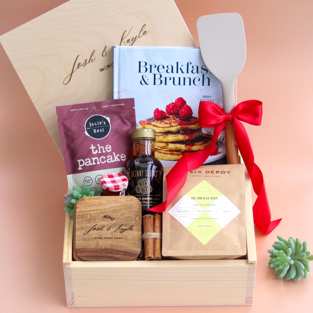 Personalized Luxury Housewarming Gift Box, Pancake Gift Basket, Realtor ...