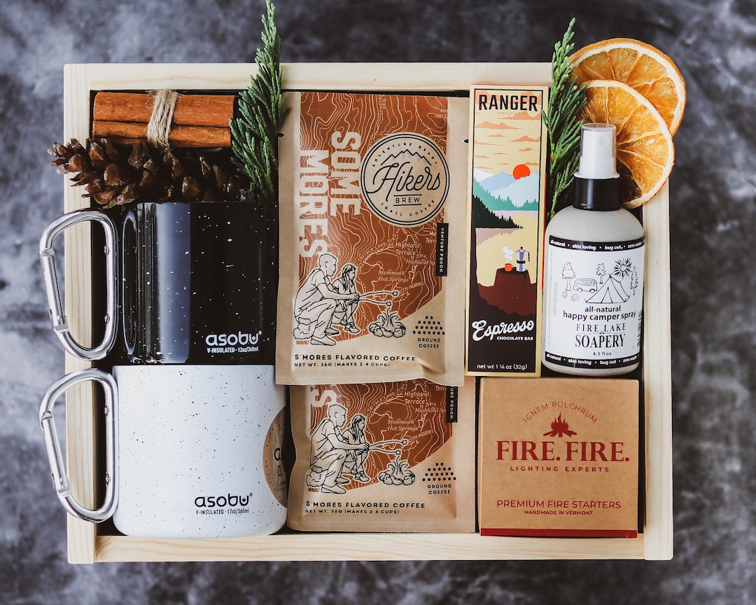 Personalized Camping Gift Box, Unique Outdoor Gift for Couples ...