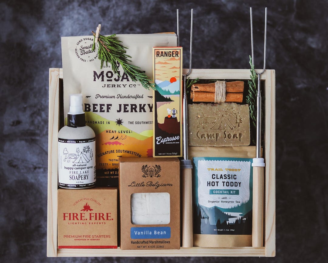 Personalized Outdoor Adventure Gift Box, Family Hiking Camping Gift ...