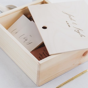 Personalized Wedding Day Memory Box, Gift for the Couple, Bridal Gift ...