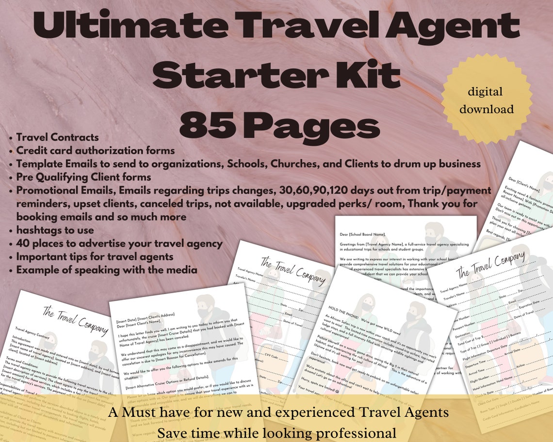 Ultimate Travel Agent Starter Kit - Etsy
