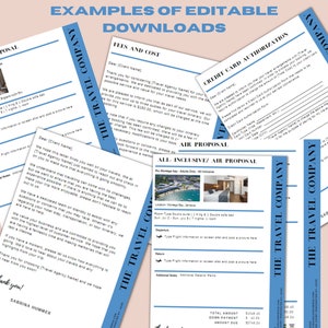 Travel Agent Emails, Proposal, Invoice, Contracts - Etsy