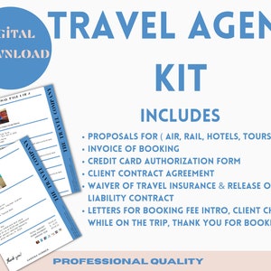 Travel Agent Emails, Proposal, Invoice, Contracts - Etsy
