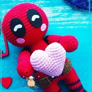 Deadpool Amigurumi Crochet Pattern PDF | Fun & Easy DIY Tutorial ...