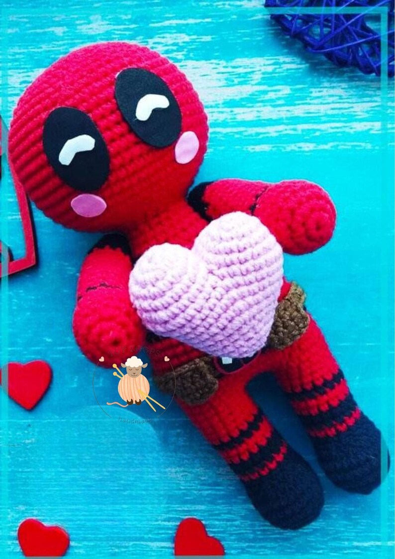 Deadpool Amigurumi Crochet Pattern PDF | Fun & Easy DIY Tutorial ...