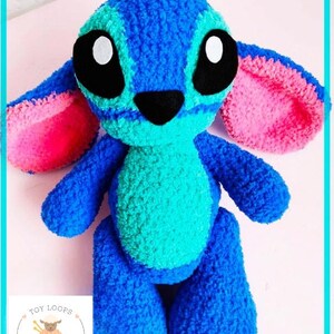 Stitch Cartoon Character Amigurumi PDF Crochet Pattern | Easy DIY ...