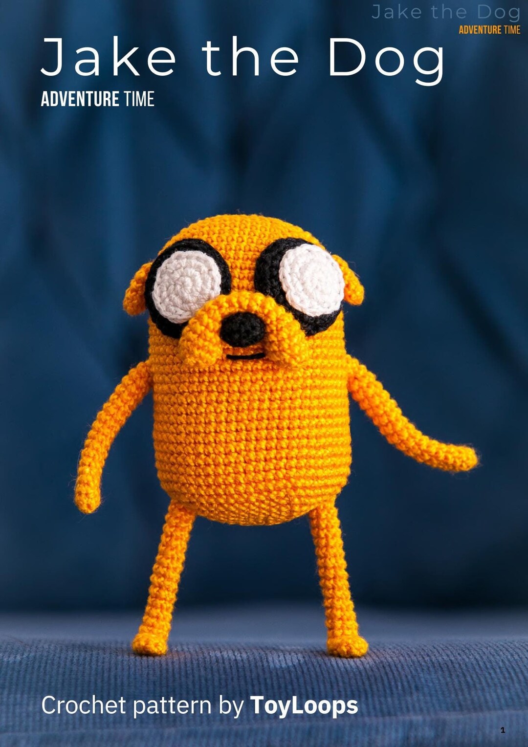Amigurumi Jake PDF Pattern | Adventure Time Crochet Tutorial | DIY ...