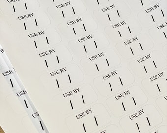Use by Date Stickers - Etsy