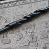Wand of Iron Hand Forged Magic Wand With Knurled Handle for Spell Craft ...