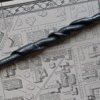 Wand of Iron Hand Forged Magic Wand With Knurled Handle for Spell Craft ...