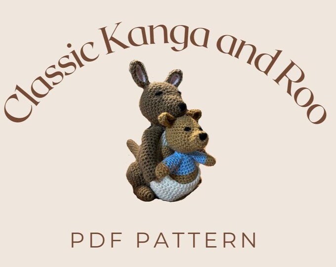 Classic Kanga and Roo Crochet Pattern - Etsy