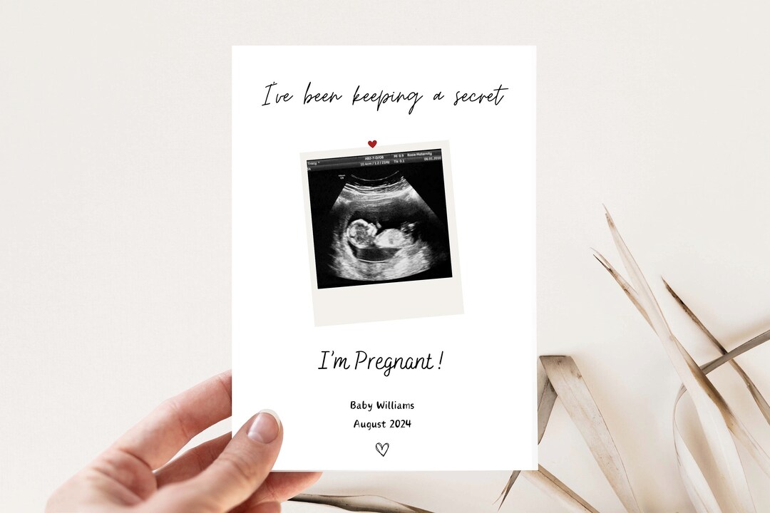 Pregnancy Announcement Card for Boyfriend, Im Pregnant Card for Husband ...