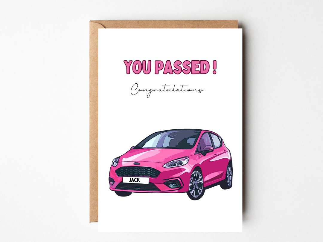 Personalised Driving Test Pass Card ,passed Your Driving Test Gift ...