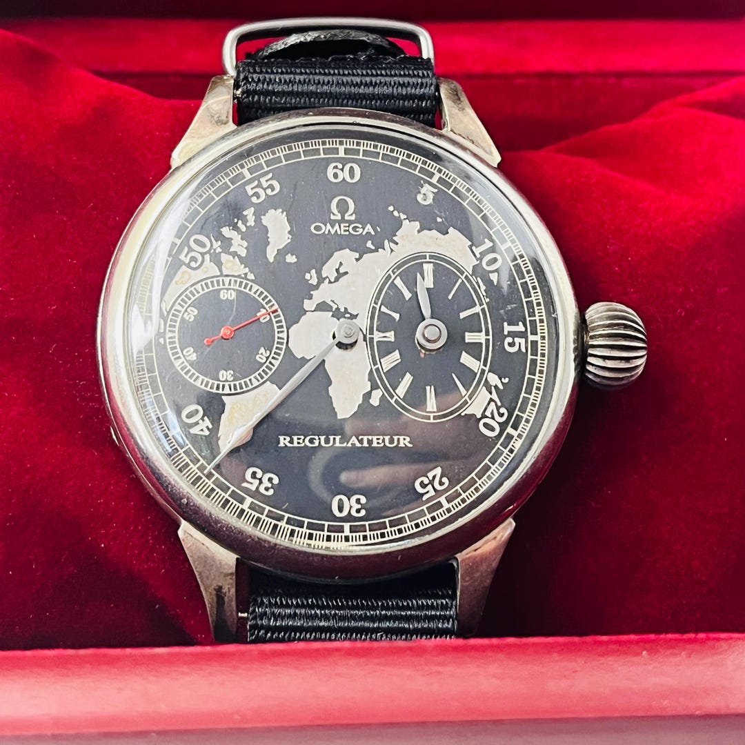 Omega Military Men's Trench Watch, Antique Regulateur With Aqua Terra ...