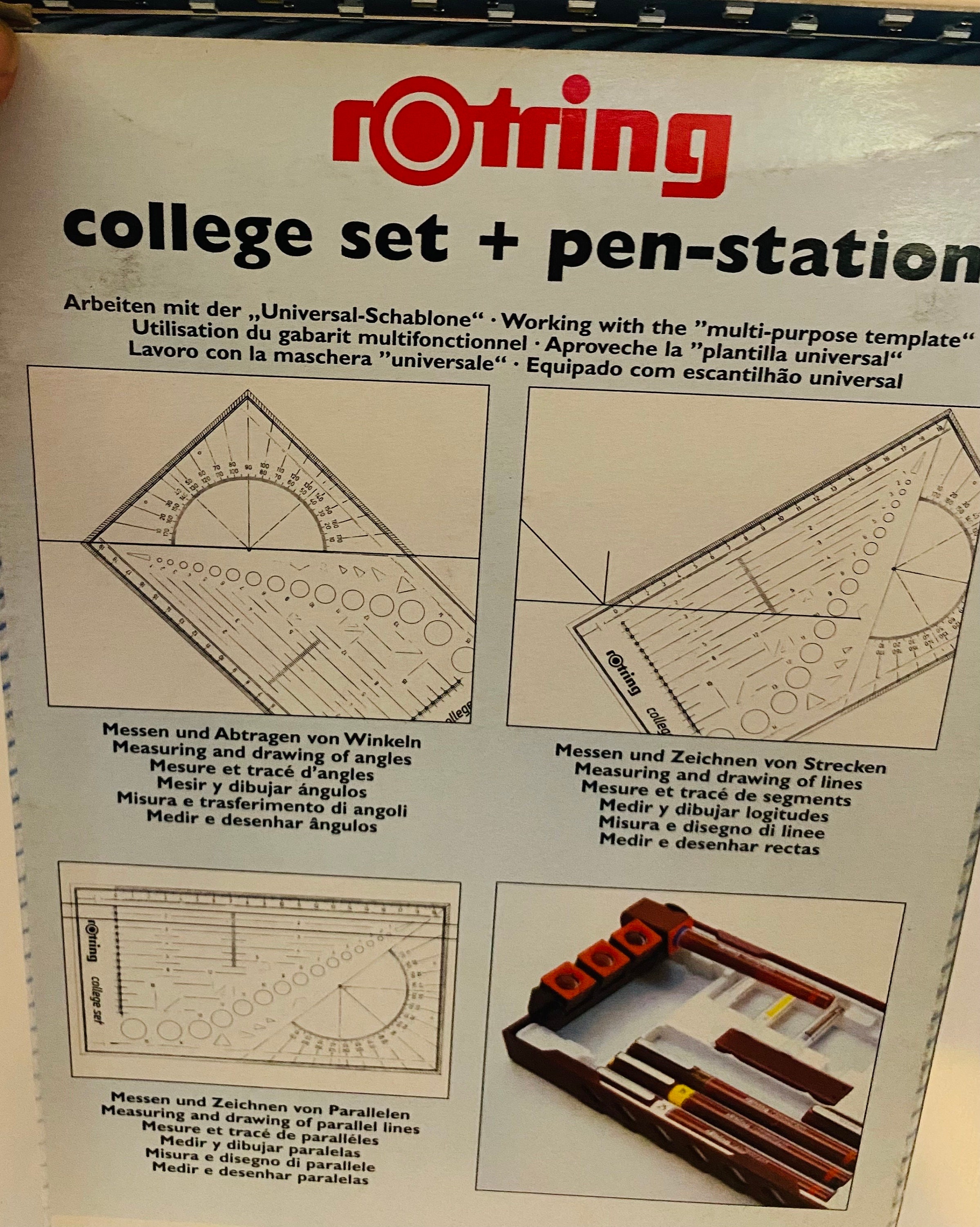 Vintage Rotring Isograph Full Set - Etsy