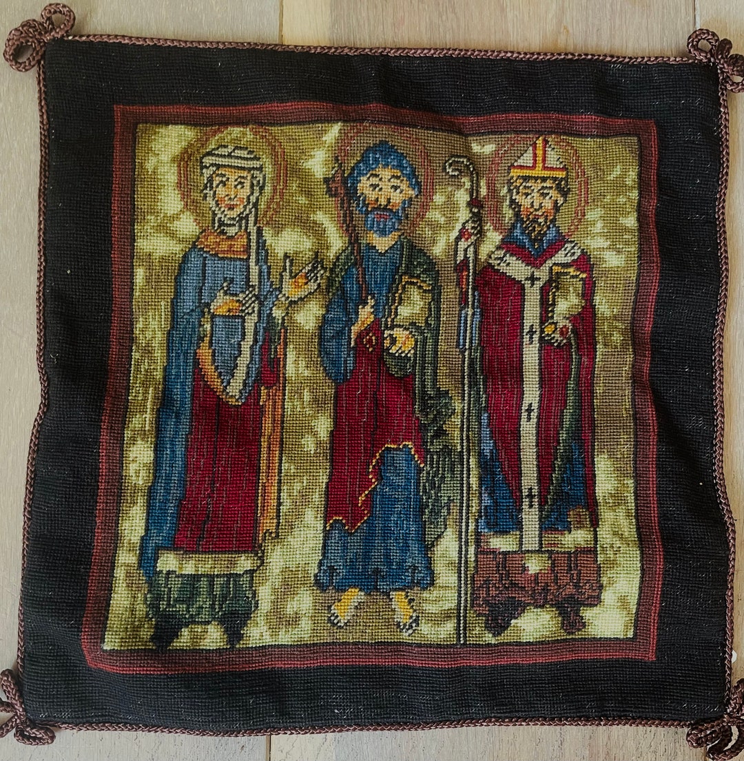 The Vatican Library Collection Vintage Pillow Case Needlepoint Pillows ...