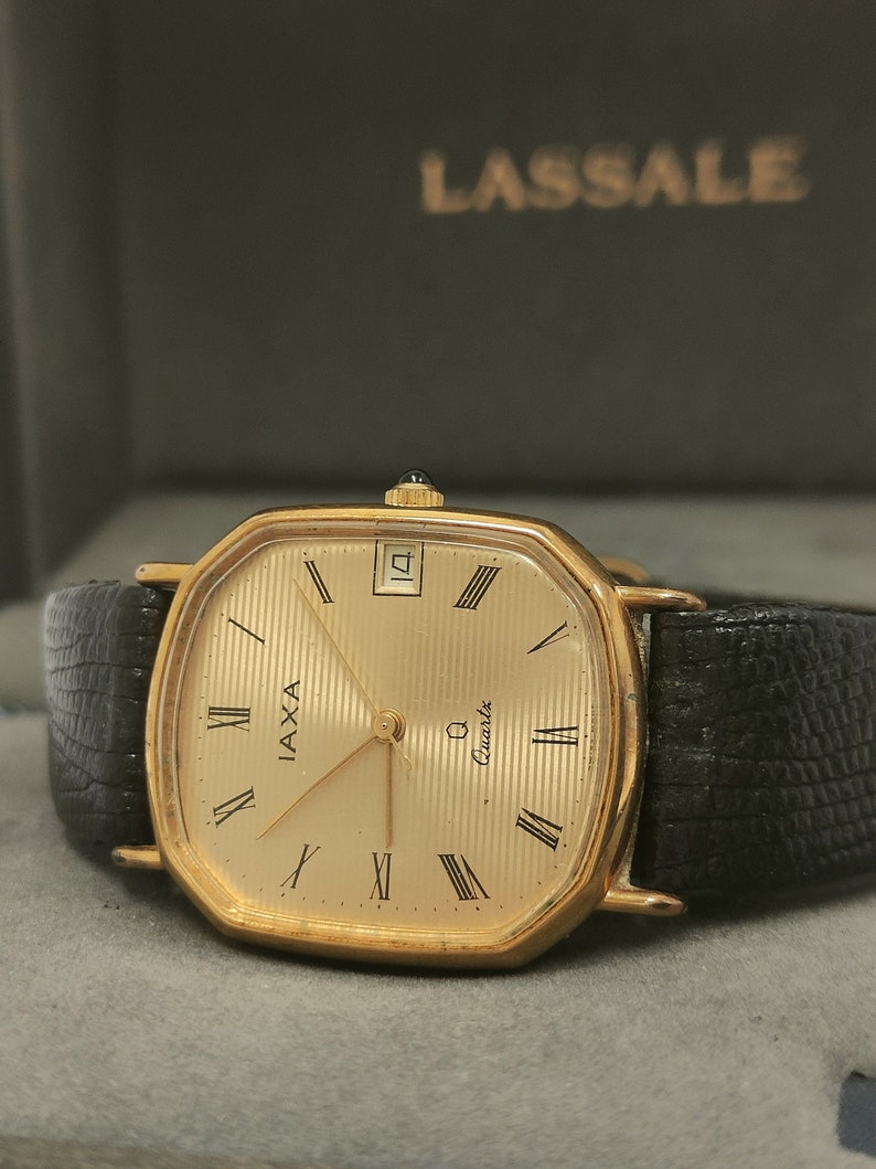 Vintage Watch Iaxa Octagon Art-deco Quartz - Etsy