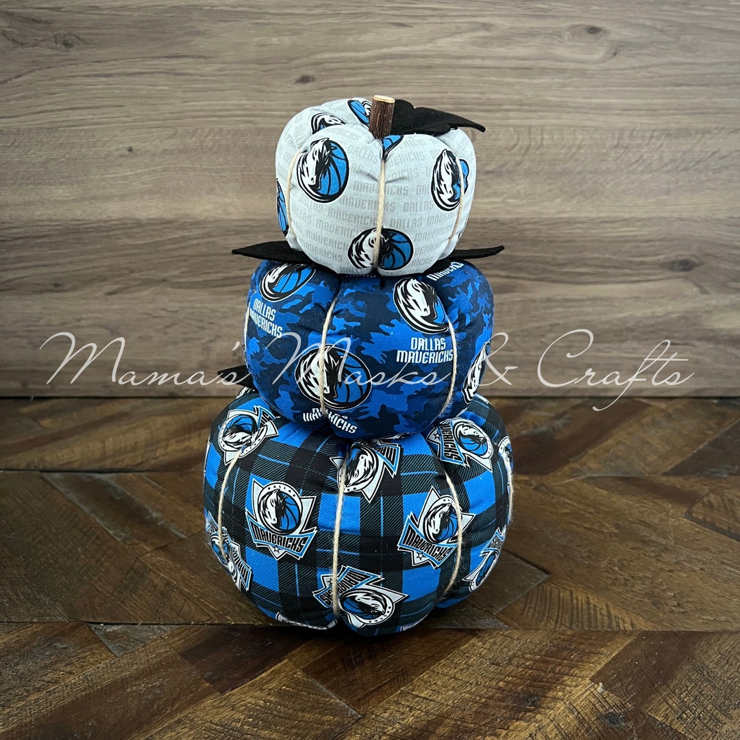 Dallas Mavericks Texas Inspired NBA Fall Decor Fabric Plush Pumpkins - Etsy