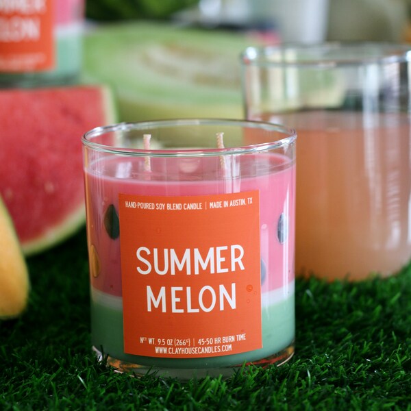 Watermelon Candle - Etsy
