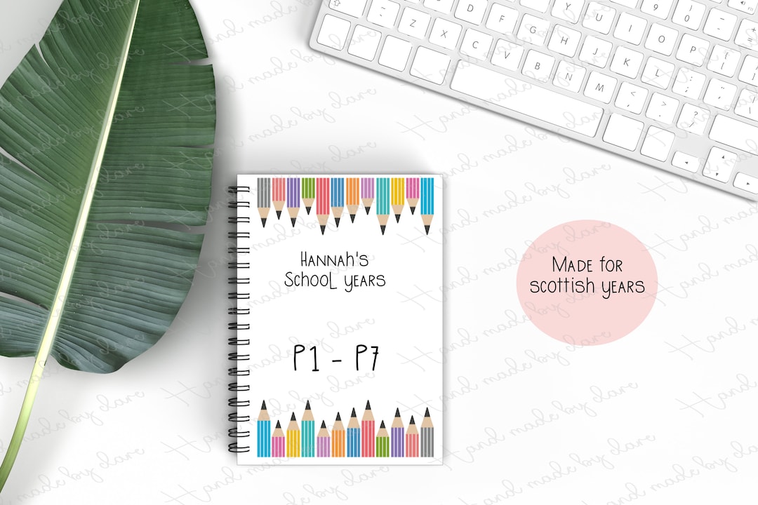 Personalized School Memory Book: Scottish Primary Years P1-P7 - Etsy