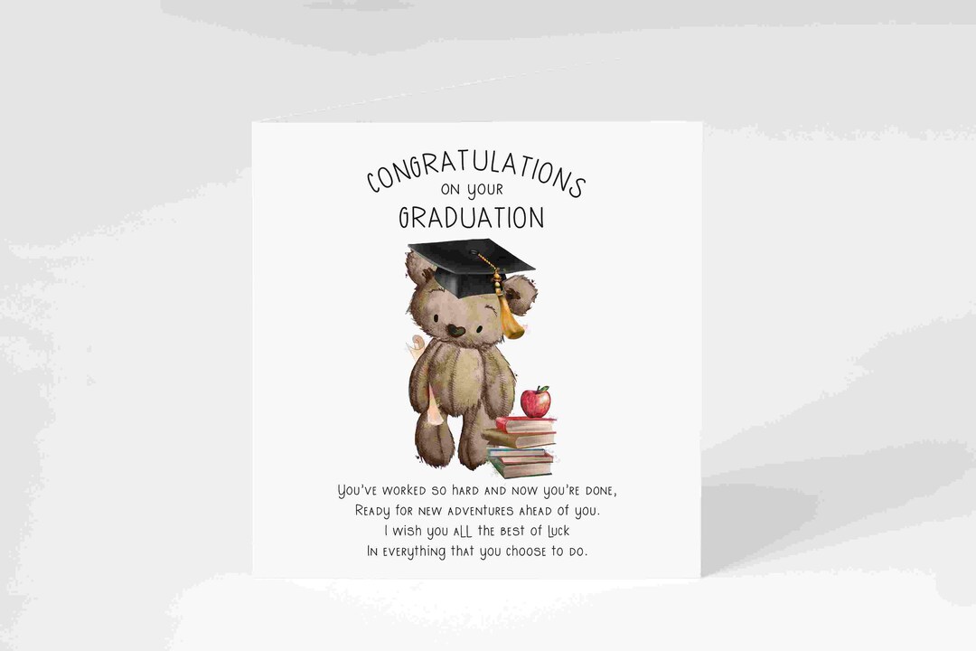 Graduation Card | Congratulations Card | on Your Graduation | Well Done ...