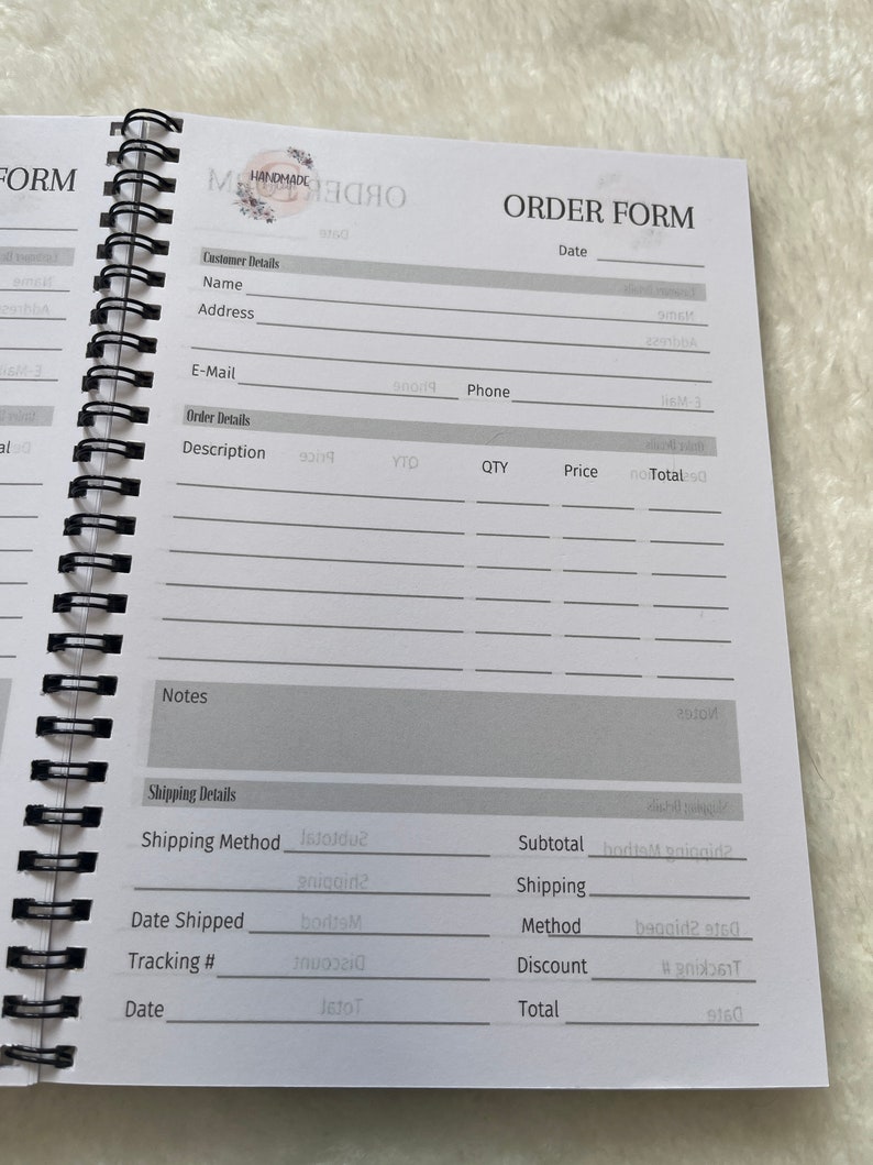 Personalized Small Business Order Book: A5 Sales Record - Etsy