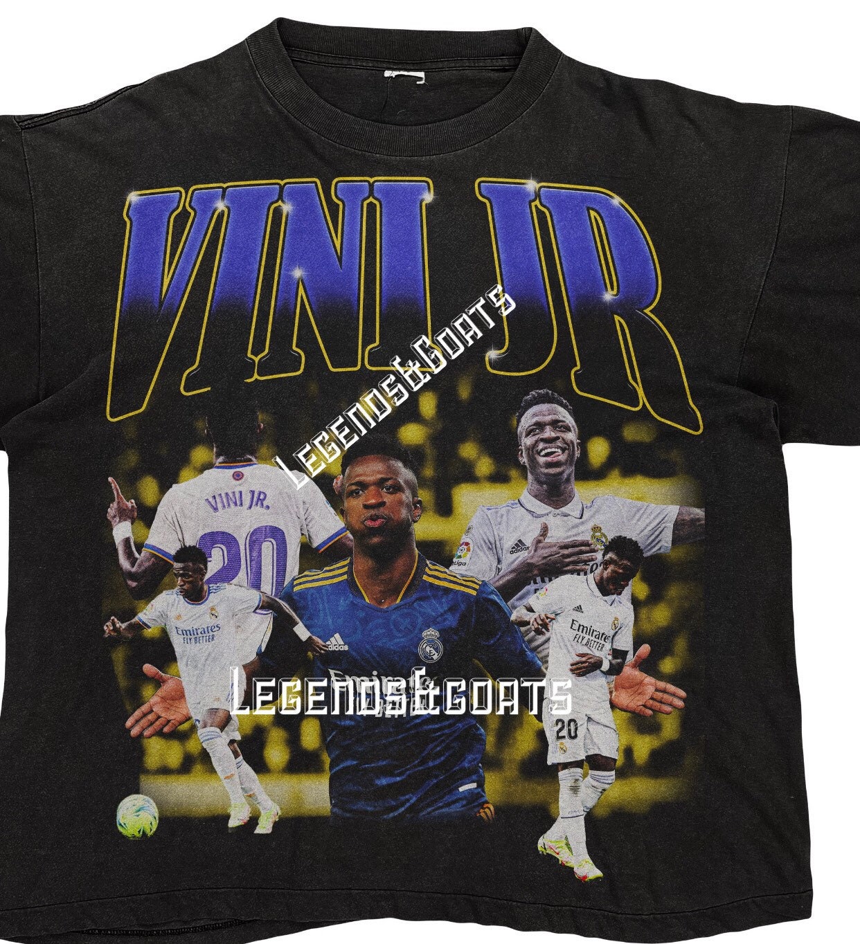 Vinicius Jr vini Jr-brazil-real Madrid-vintage 90s Inspired - Etsy