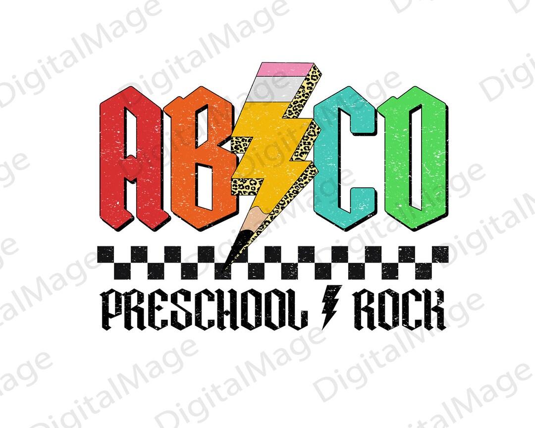 ABCD Preschool Rock Png, ABCD Teacher Png, Rocknroll Teacher Tee, Gift ...