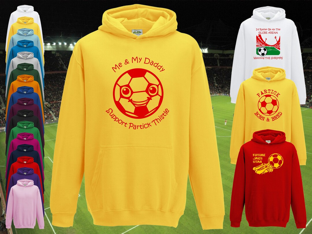 PARTICK THISTLE Supporter Football Baby/childrens/kids HOODIE Long ...
