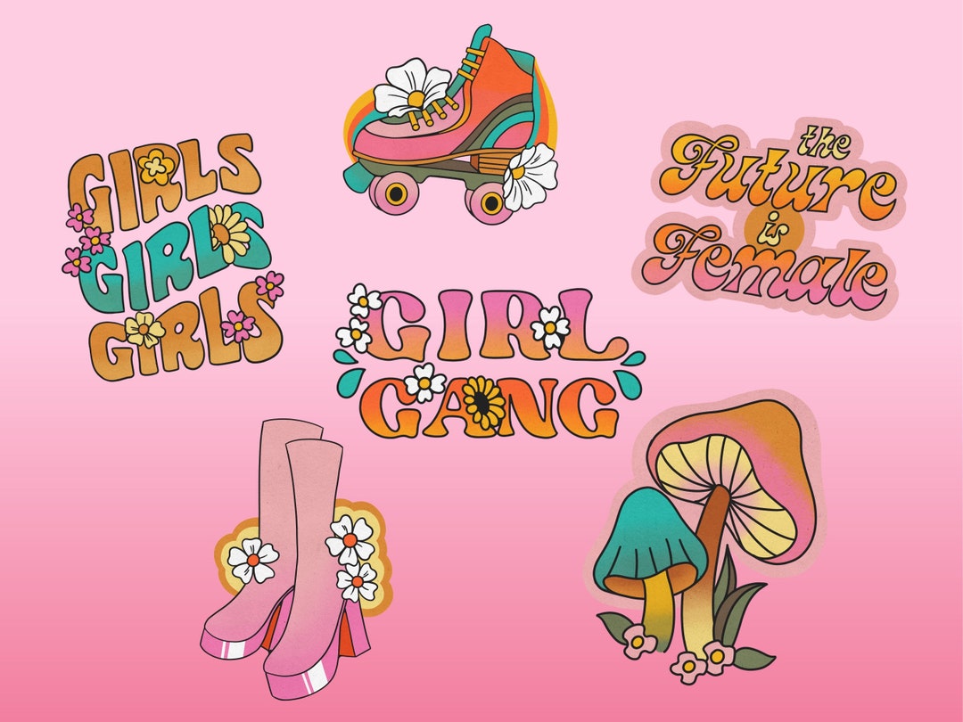 Girl Gang Sticker Pack - Etsy