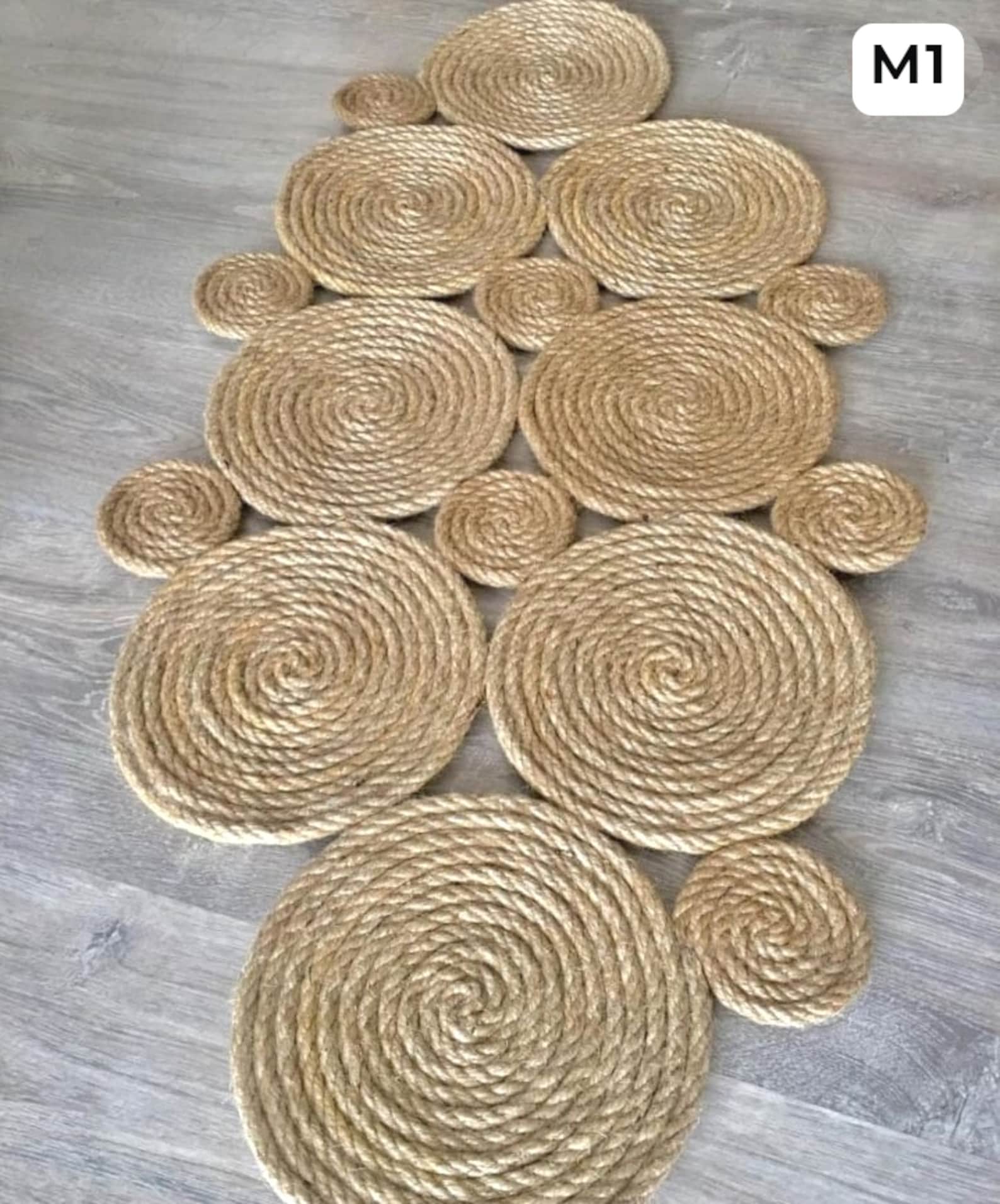 Handmade Decorative Wicker Runner Custom Table Runner Boho Natural ...