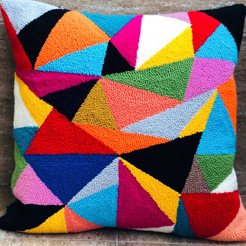 Needle Punch Pillow - Etsy
