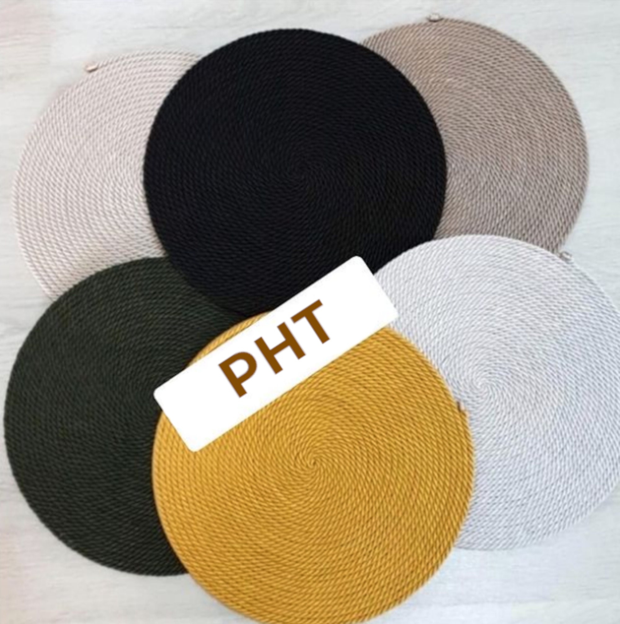 Handmade Cordon Rope Supla Set | Custom Cordon Placemats Set of 4 ...